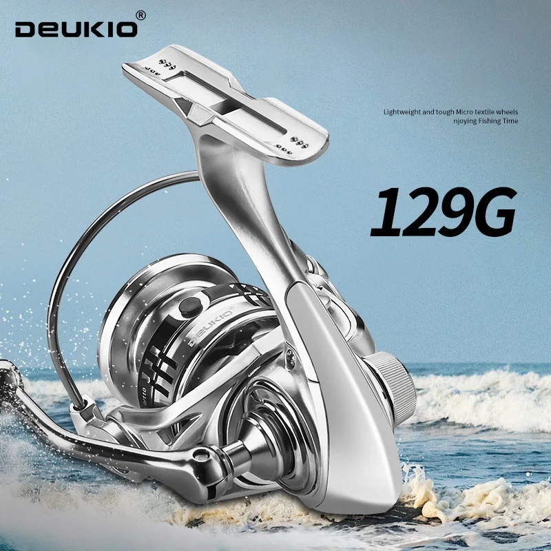 DEUKIO-2024-New-Spinning-Reels-Silver-Water-Proof-800-1000-Series-CNC ...