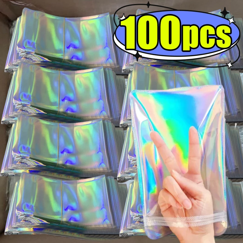 Resealable-Laser-Self-Lock-Bags-Small-Business-Packaging-Holographic ...