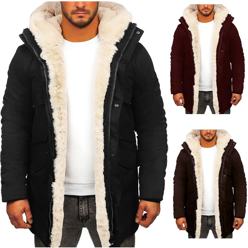 Warm-Faux-Fur-Jacket-Coat-Parka-Hooded-Men-Autumn-Winter-Long-Sleeve ...