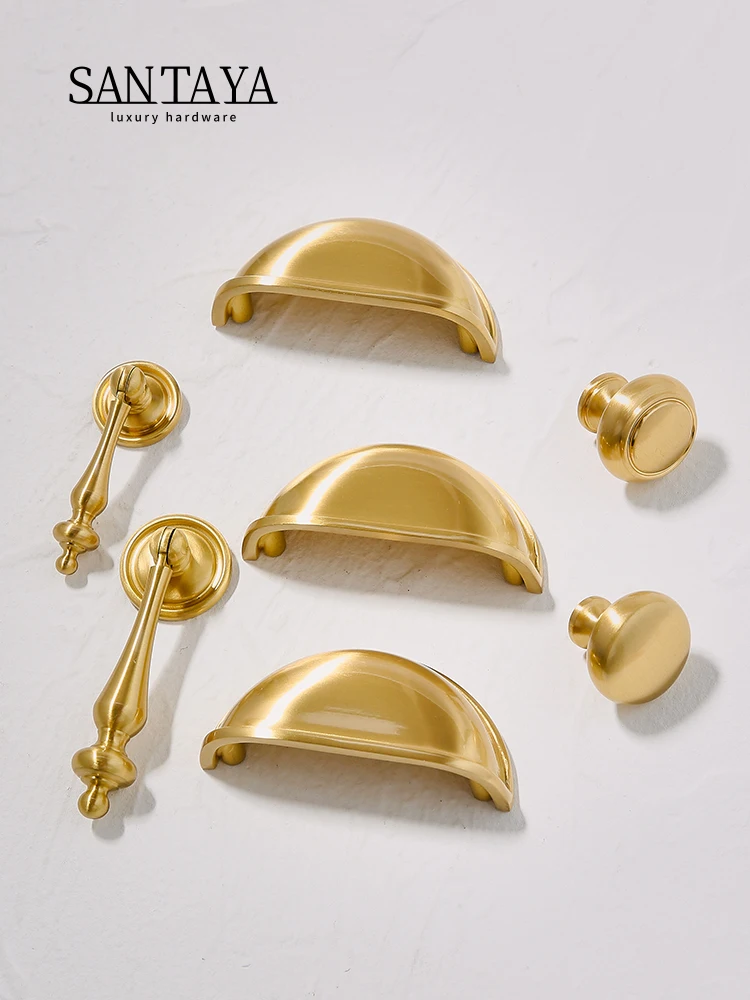 SANTAYA-Brass-Kitchen-Furniture-Handles-Cupboard-Cabinet-Door-Handle ...