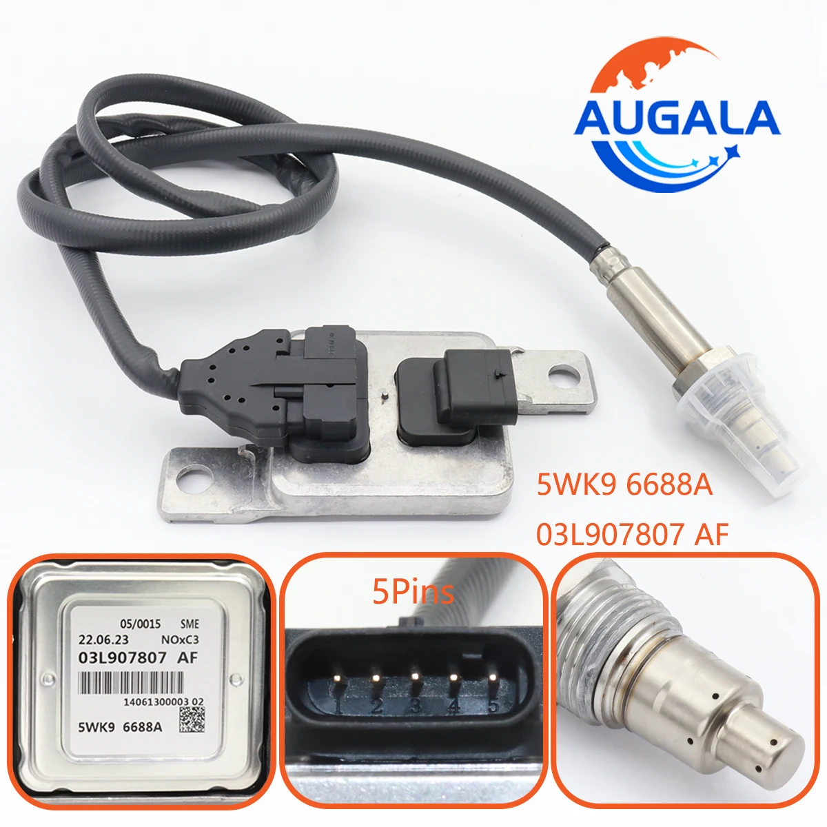 AUGALA-Nitrogen-Oxide-Nox-Sensor-03L907807AF-For-VW-Passat-B8-12-15 ...