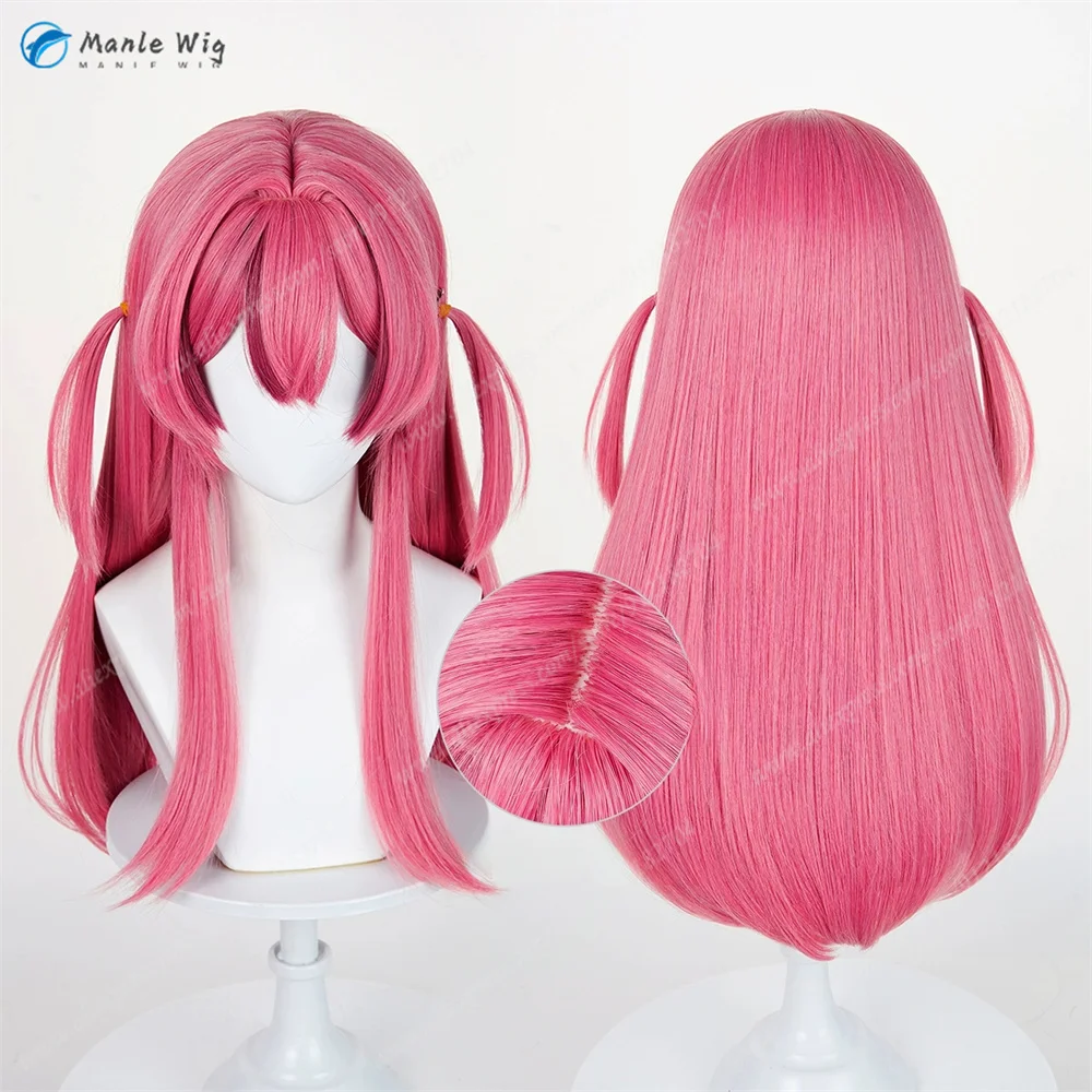 Nikke Mast Cosplay Wig 60cm Rose Pink Wig Heat Resistant Synthetic Hair ...