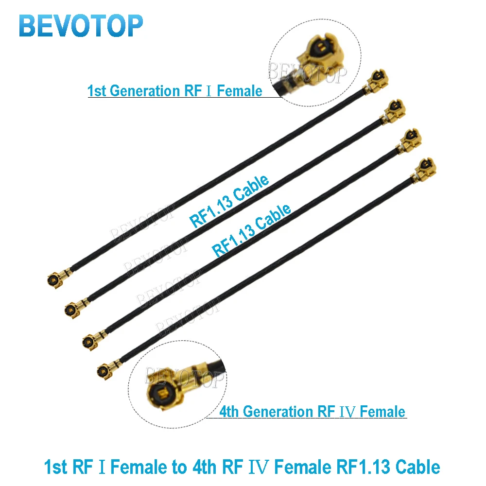 10PCS/lot MHF-4 U.fl Cable Pigtail U.fl RF-1 Female to MHF4 RF-4 Female ...