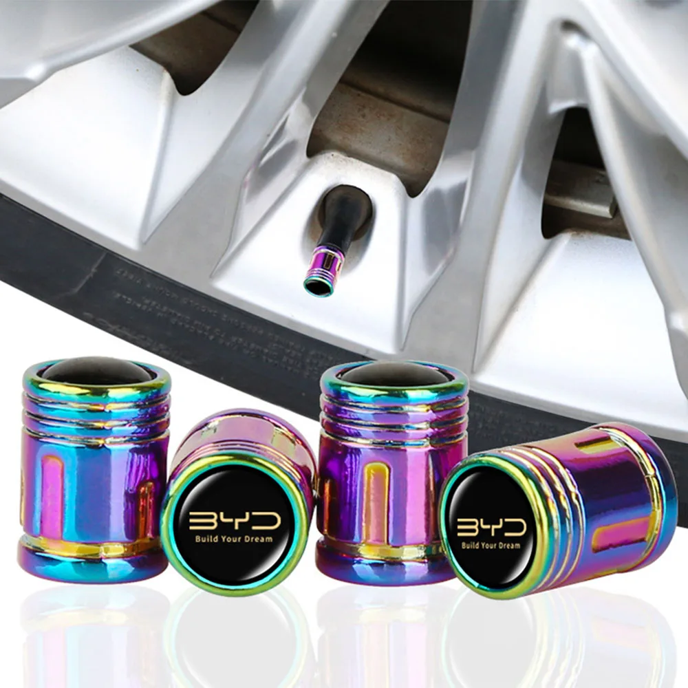 4PCS-Car-Wheel-Tire-Valve-Cap-Auto-Accessories-For-BYD-Atto-3-Act-Seal ...