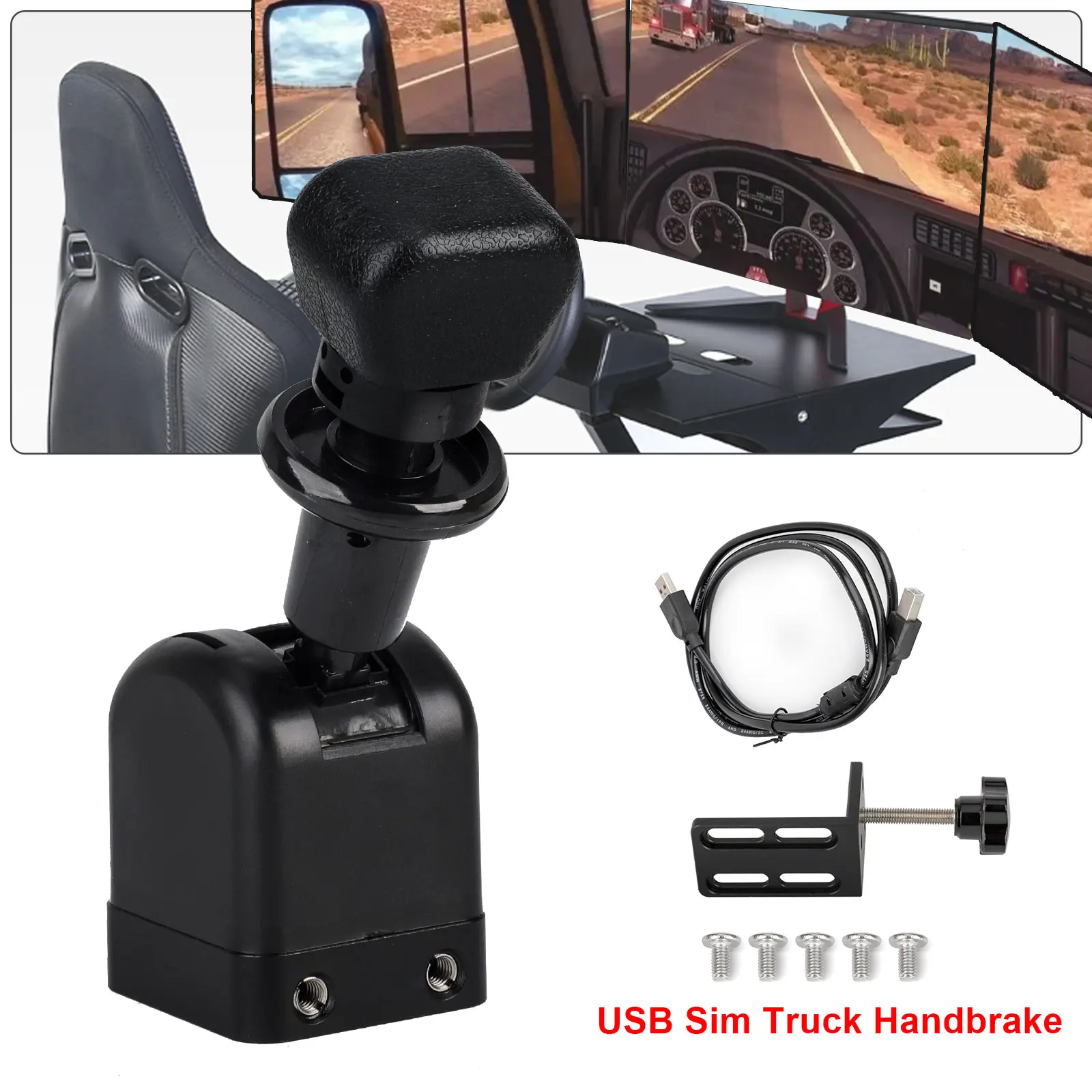 USB-Lkw-Hand-Brems-Simracing-Spiele-F-r-Logitech-G27-G29-G923 ...