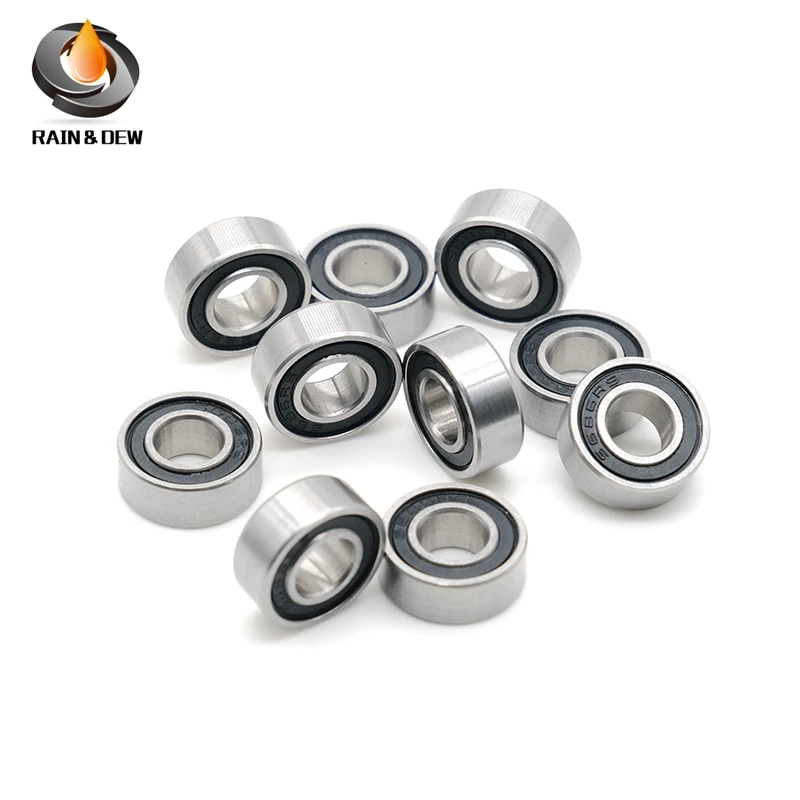 1Pcs 686-2RS Bearing ABEC-7 6x13x5mm Miniature 686RS Ball Bearings 618 ...