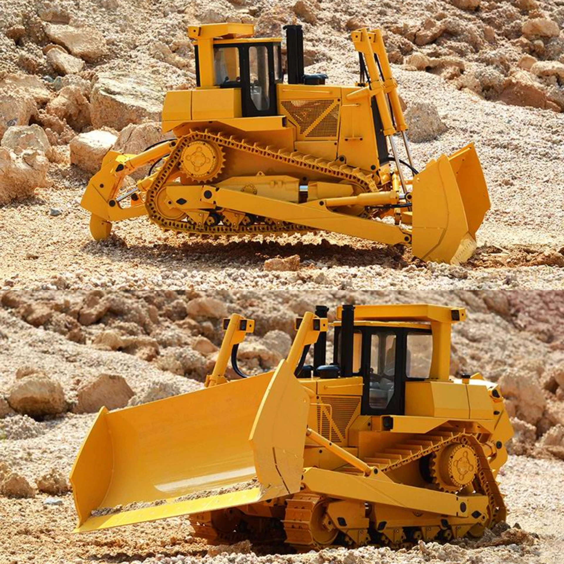 Metal Hydraulic Rc Bulldozer | Metal Painted Model | Rc Model Jdm | Jd ...