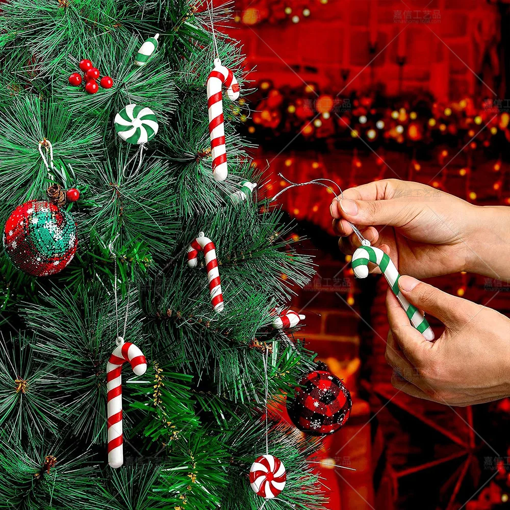 10-20pcs-Mini-Candy-Cane-Christmas-Decoration-Christmas-Tree-Decoration ...