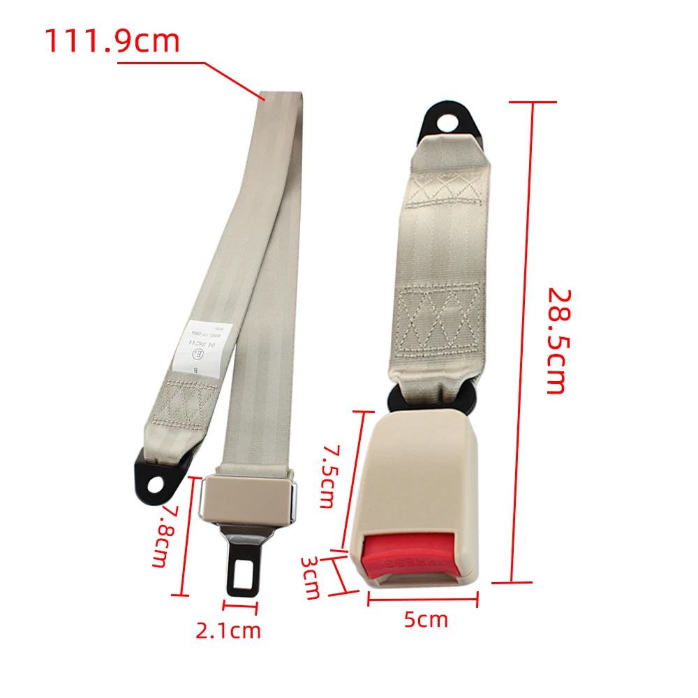 Cintur-n-de-seguridad-rojo-para-coche-extensi-n-ajustable-de-2-puntos ...