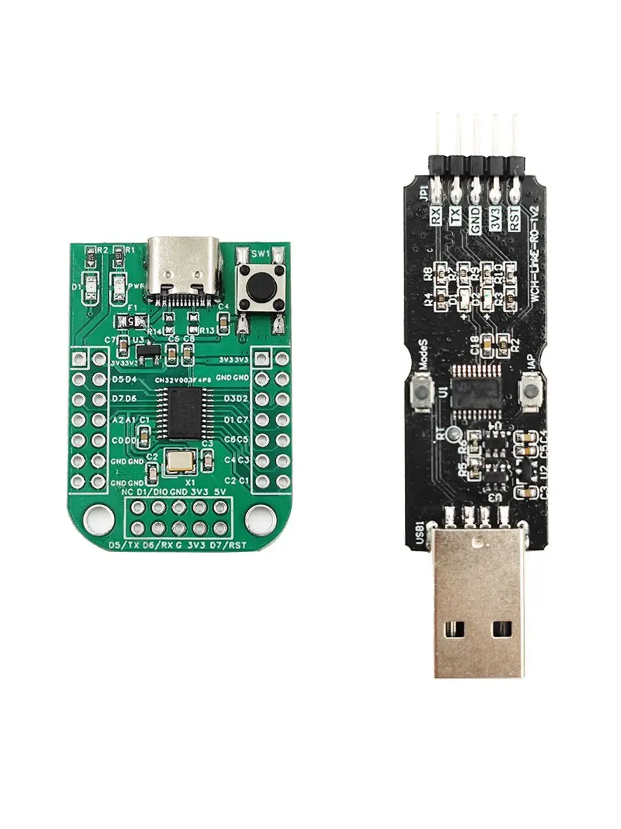 Ch32v003 Development Board Ch32v003f4p6 Mcu Qingke Risc V2a 1 Wire Sdi System Main Frequency 