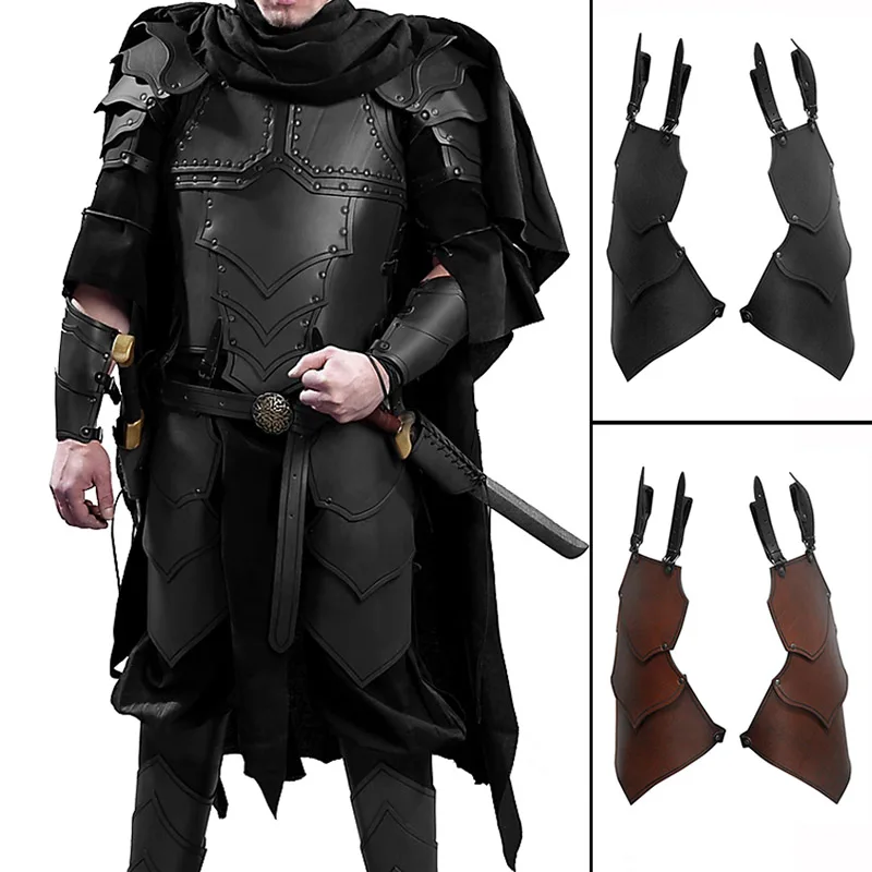 Medieval Renaissance Knight Leather Faulds Large Belt Tasset Viking ...