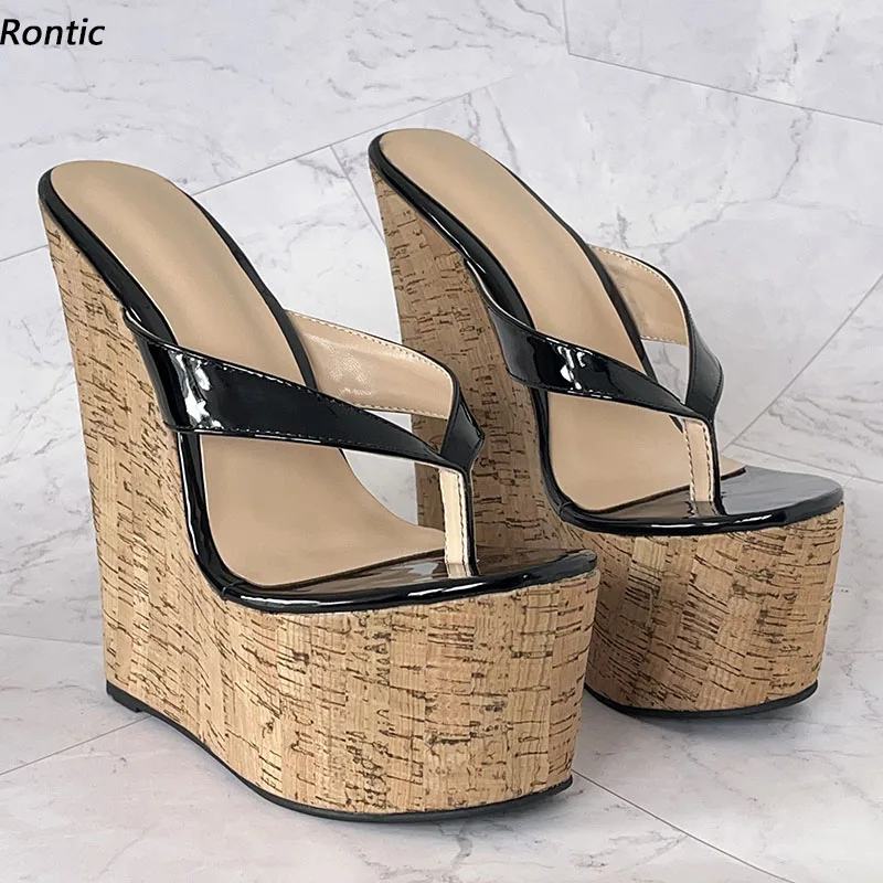 Rontic-Sandalias-de-tac-n-alto-con-plataforma-para-mujer-zapatos-cl ...