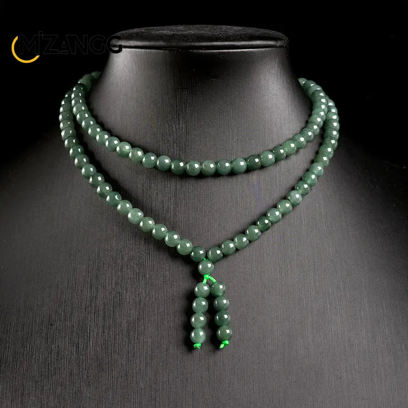 Collar de jadeíta de grado A para mujer, pulsera de Jade de tres ...