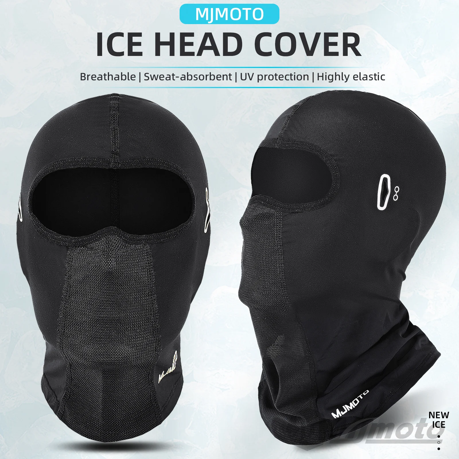MJMOTO Summer Motorcycle Balaclava Anti-UV Breathable Ice Silk ...