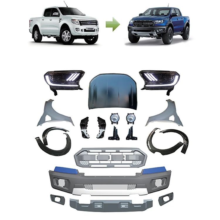 Frente Car Bumper Facelift ampla convers o Bodykit Body Kit para RANGER