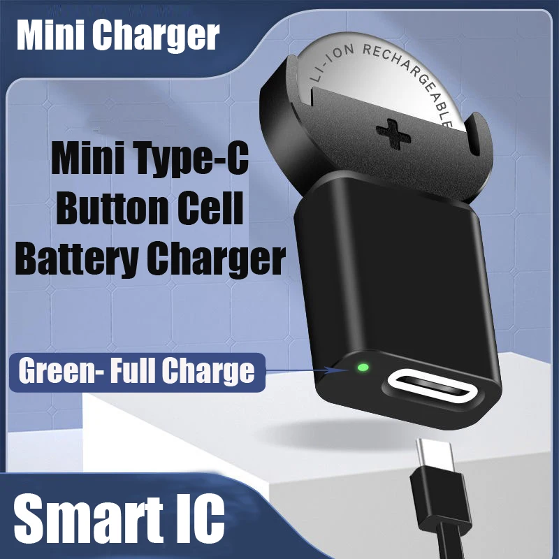 High-Quality-USB-Mini-Button-Coin-Battery-Charger-LIR2032H-LIR1632 ...