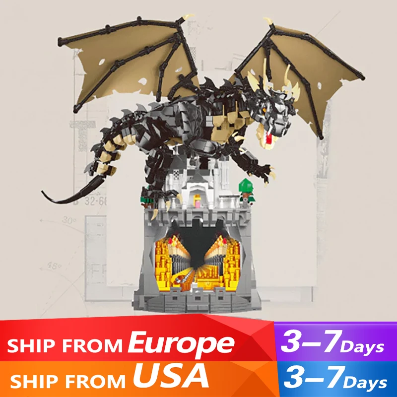 Creative-Expert-MOC-iambrick-30301-Dragon-s-Cryptic-Cache-Model-2363PCS ...