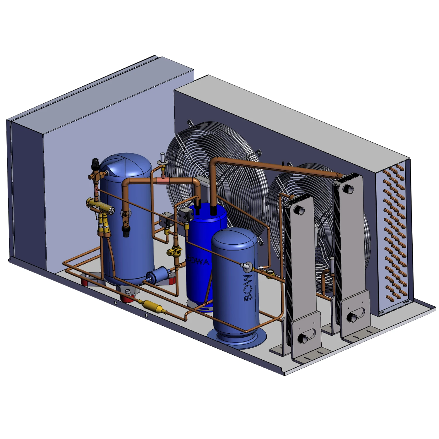 4HP air cooled water chiller select hermetic scroll compressor makes ...