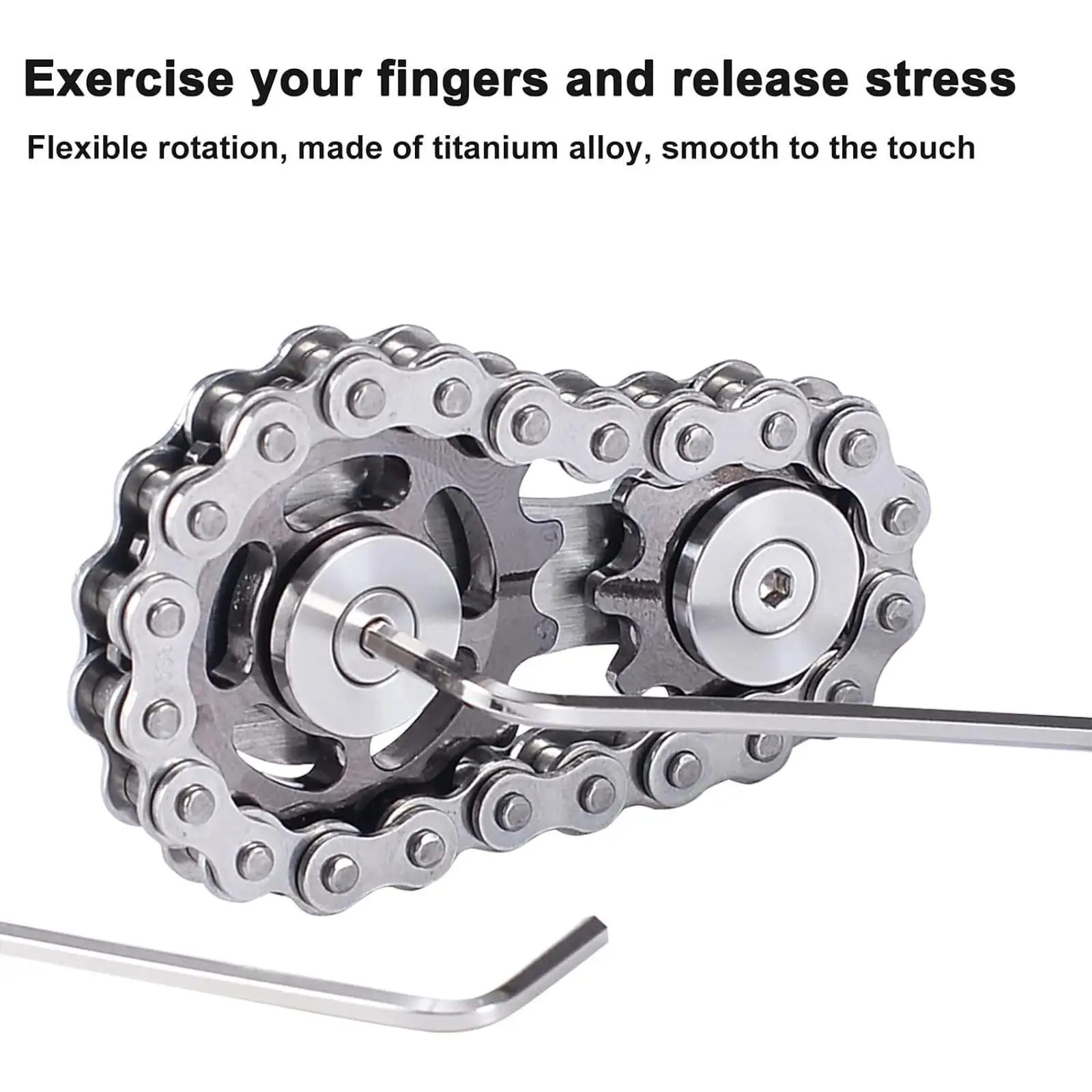Sprockets Flywheel Fingertip Gyro Sprockets Chains Toys Gear Chain Gyro ...
