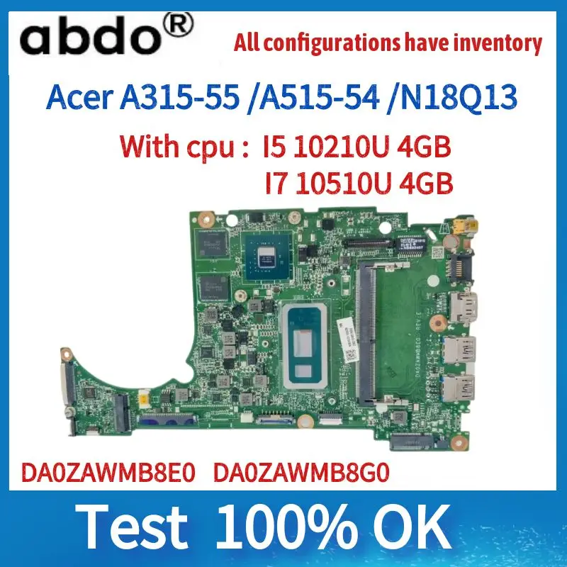 DA0ZAWMB8E0-DA0ZAWMB8G0-placa-base-para-port-til-Acer-Aspire-5-A515-54 ...