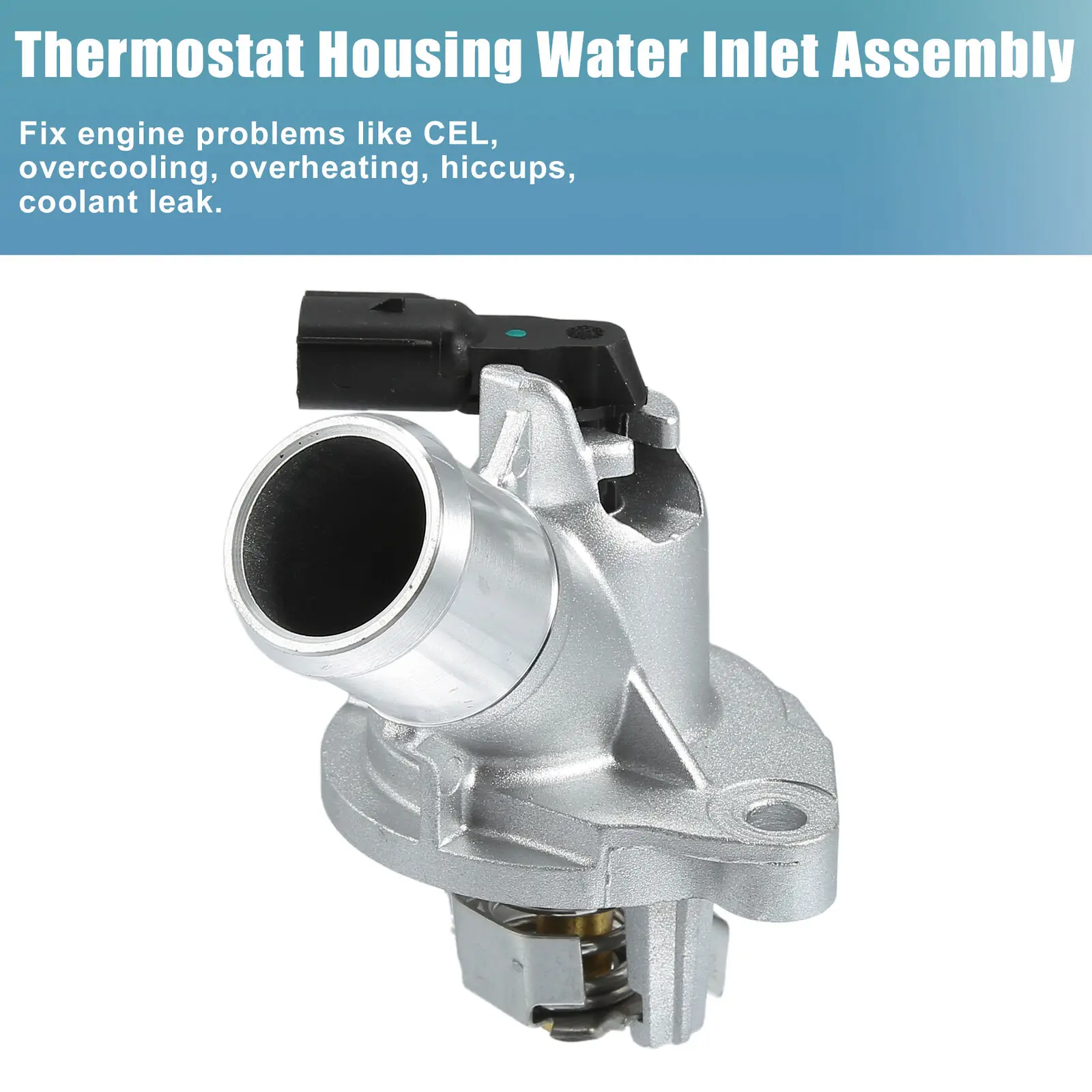 Engine Coolant Thermostat Housing Assembly for GMC Canyon Chevy Buick ...