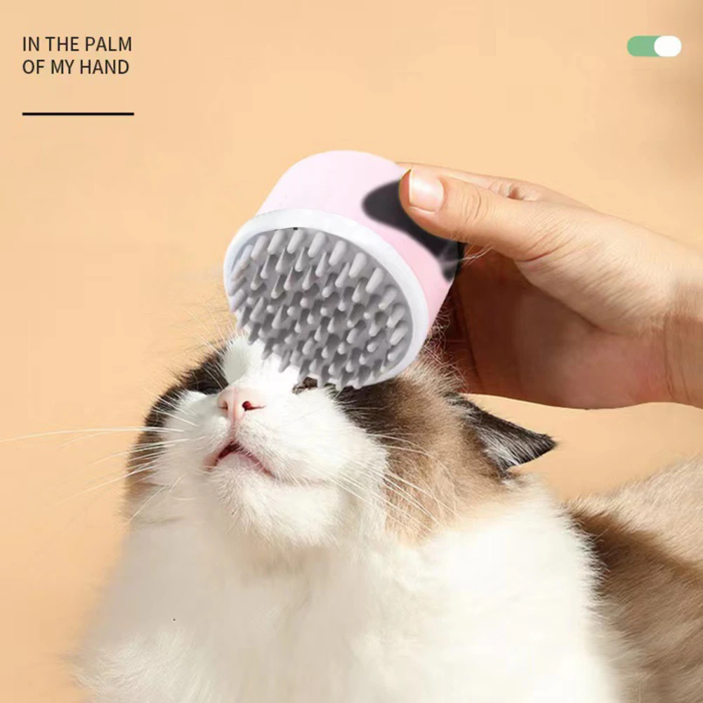 Electric-Cat-Brush-For-Indoor-Cats-USB-Rechargeable-Silicone-Cat ...