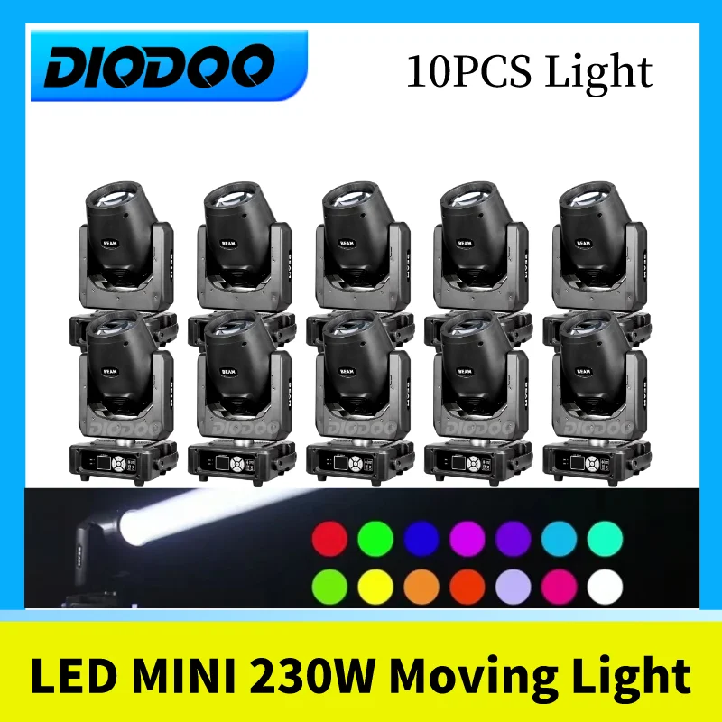 1-10pcs-Mini-Beam-7r-230W-Moving-Head-Beam-Sharpy-Beam-295w-Flightcase ...