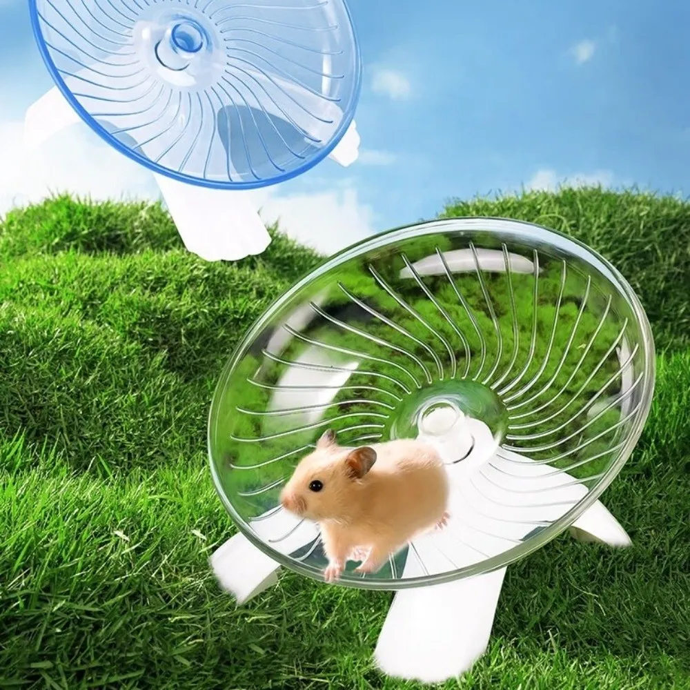 Transparent Hamster Flying Wheel Steel Axle Plastic Hamster Running ...