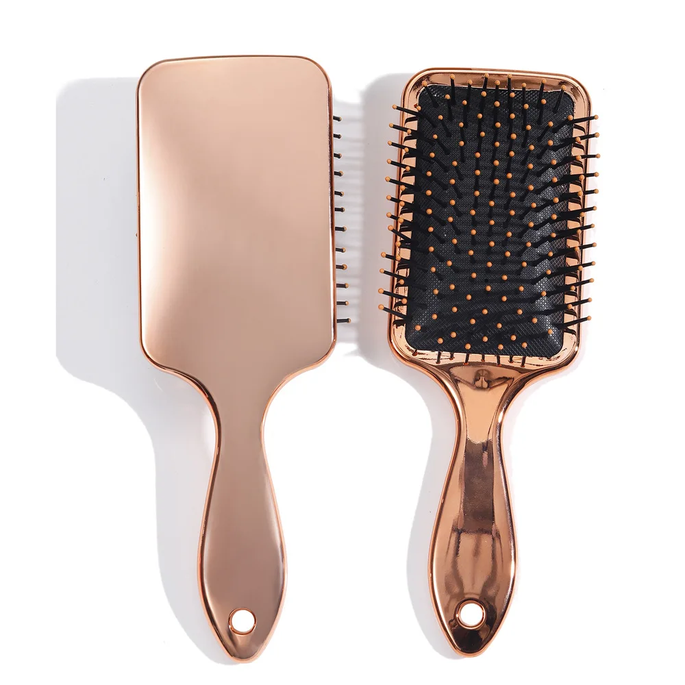 1pcs-Electroplated-rose-gold-square-hair-comb-Air-Cushion-Combs-Women ...