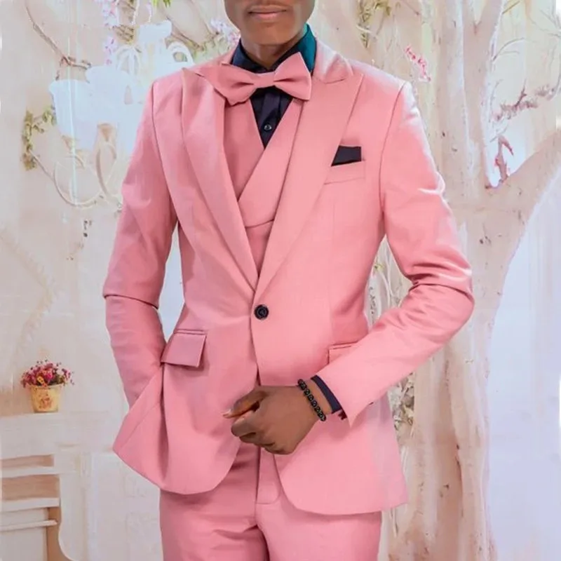 Pink-Men-Suits-3-Piece-Slim-Fit-One-Button-Blazer-Prom-Party-Suit ...