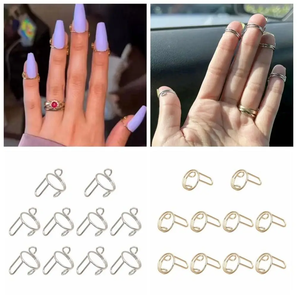 for-French-Fake-Nails-Nail-Rings-High-Quality-Reusable-Removable ...
