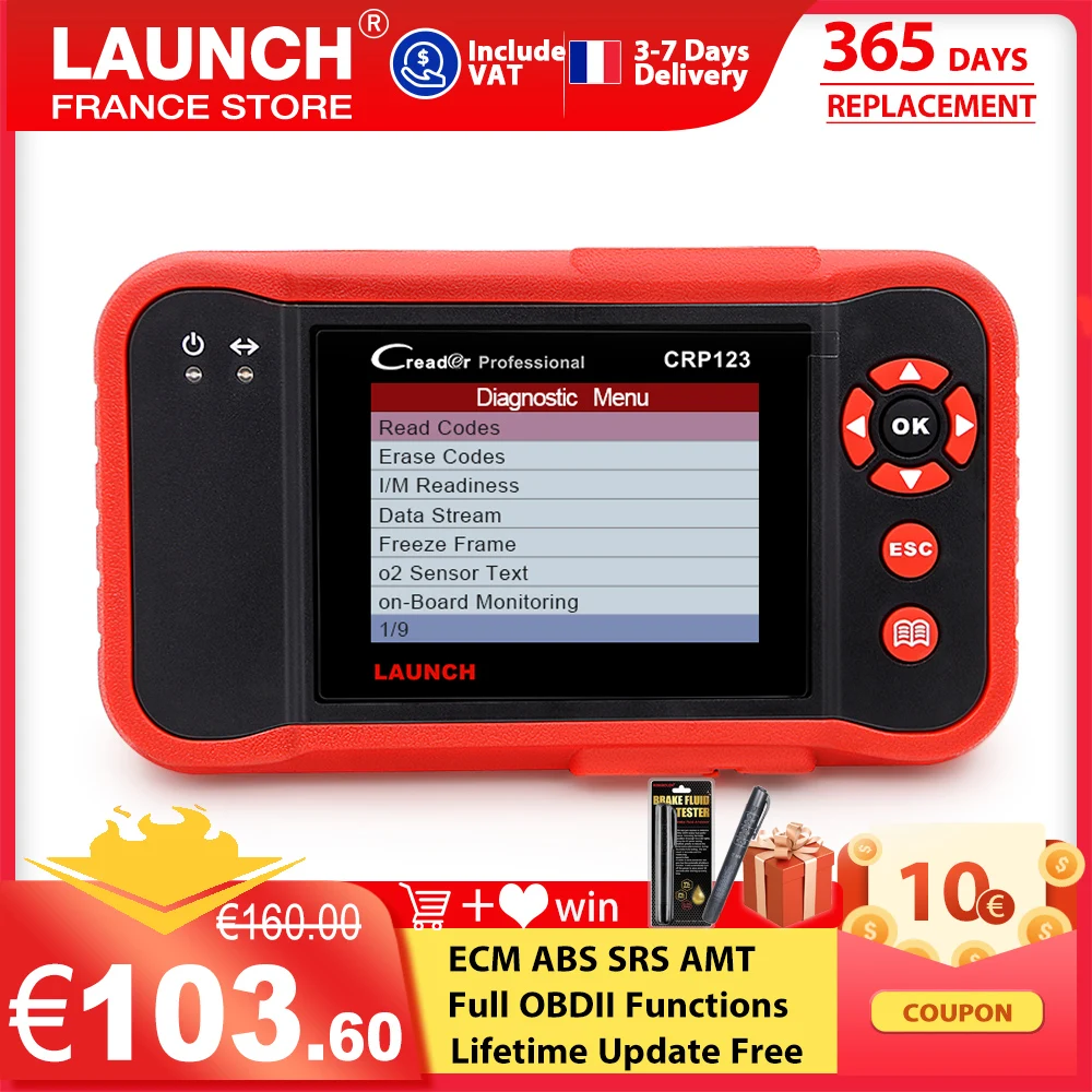 Launch X431 Crp123 Obd2 Diagnostic Tools Auto Obdii Code Reader Scanner ...