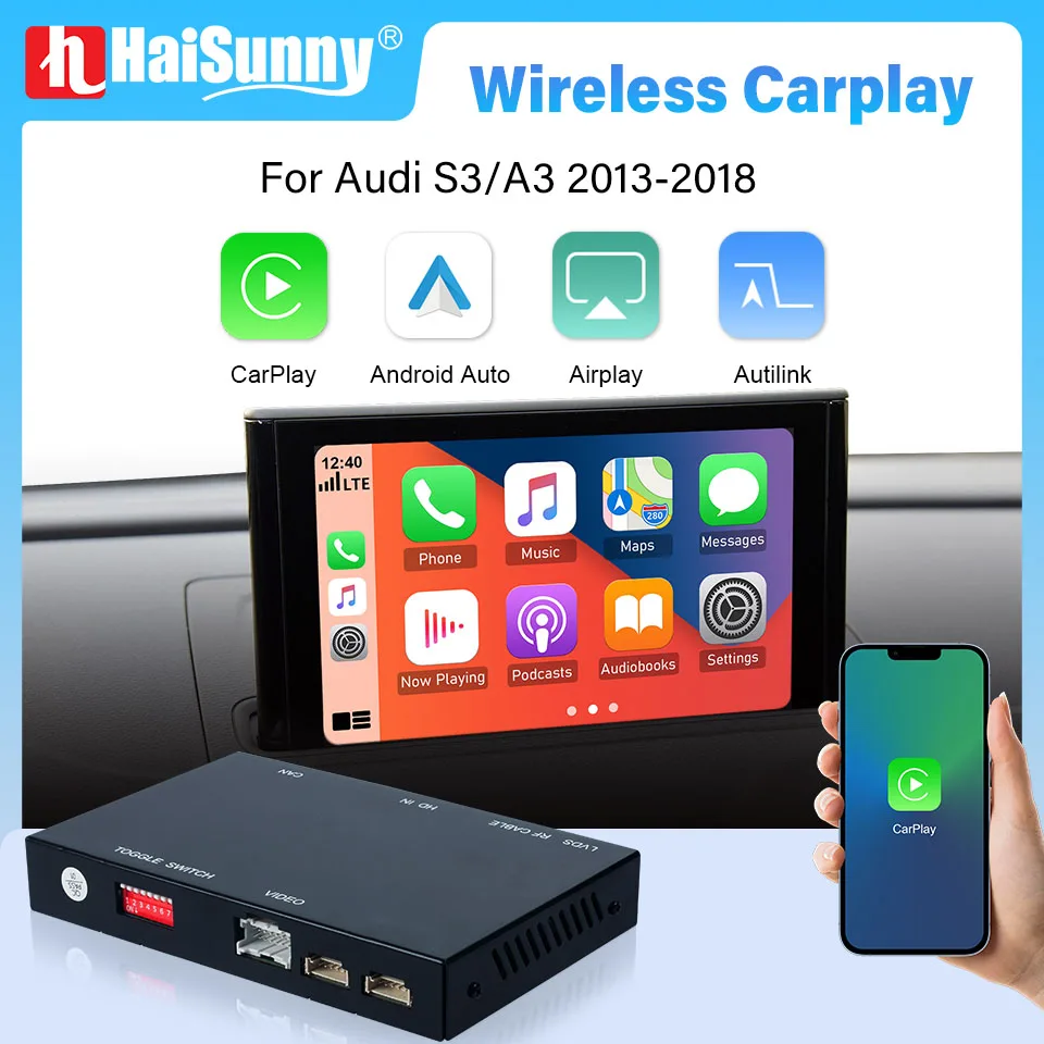 Wireless-Carplay-For-Audi-A3-8P-8V-Mib-S3-Sportback-2010-2013-2016-2018 ...