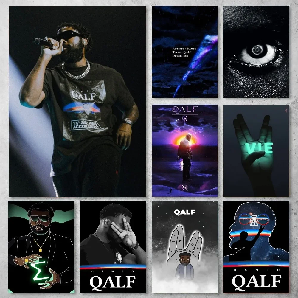 Damso-Qalf-Rapper-Poster-Gallery-Prints-Painting-Wall-Canvas-Pictures ...