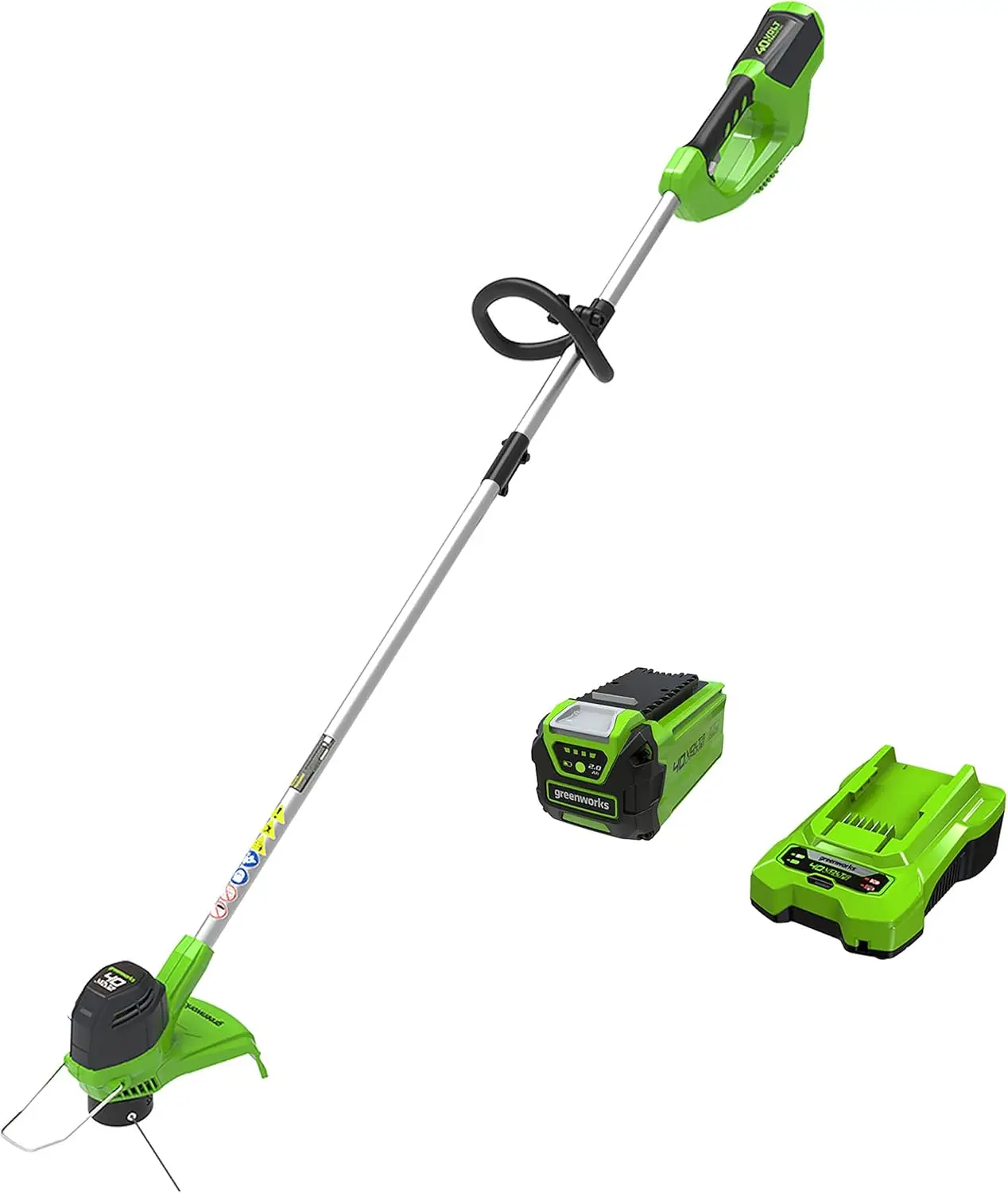 40V Cordless String Trimmer, 12" Dual-Line Auto Feed, Variable Speed ...