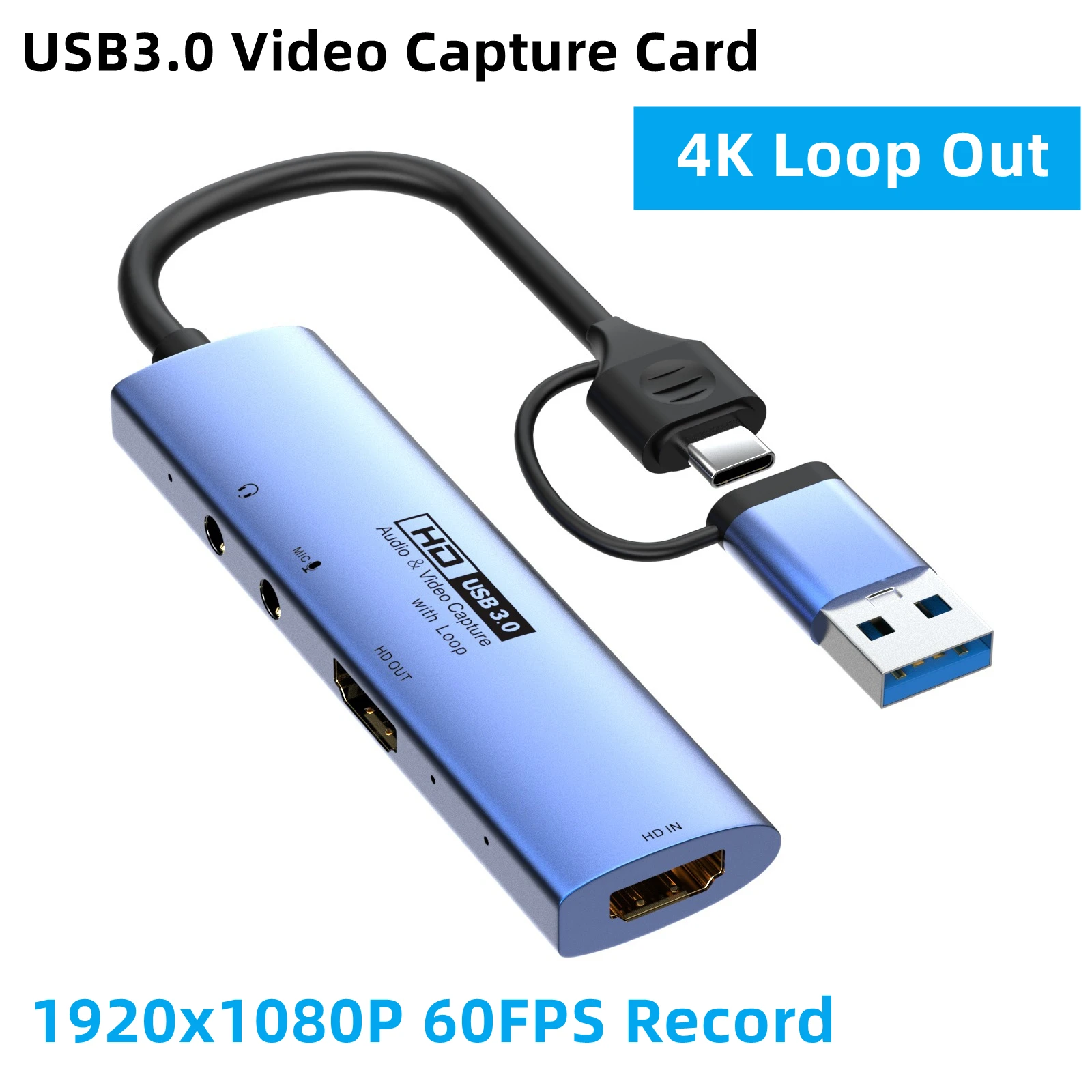 Type-C-USB-3-0-Video-Capture-Card-1080P-60FPS-MS2131-Record-with-4K30Hz ...