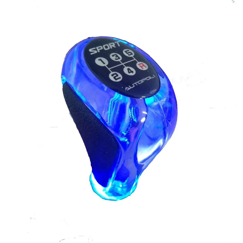 5-Marches-And-Brake-Gauntlet-Ball-Gauntlet-Kit-Led-Blue-Top-Leather ...