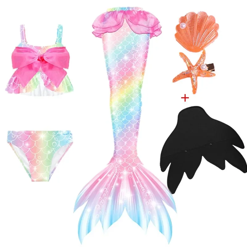 Beautiful Girls Mermaid Beach Clothe Costumes Can Add Monofins Bikini