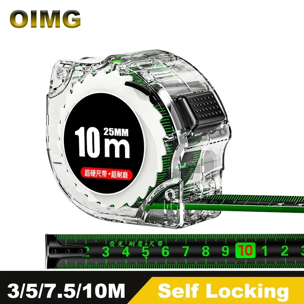 3-5-7-5-10M-Self-locking-Fluorescent-Steel-Tape-Measure-Wear-resistant ...