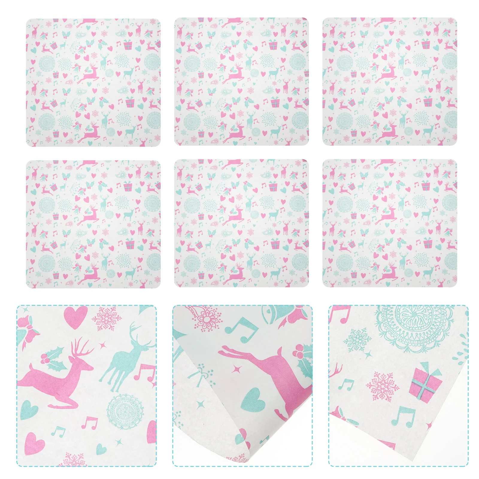 50-Pcs-Food-Wrapping-Paper-Packaging-Fruit-Christmas-Wrapper-Stencil ...