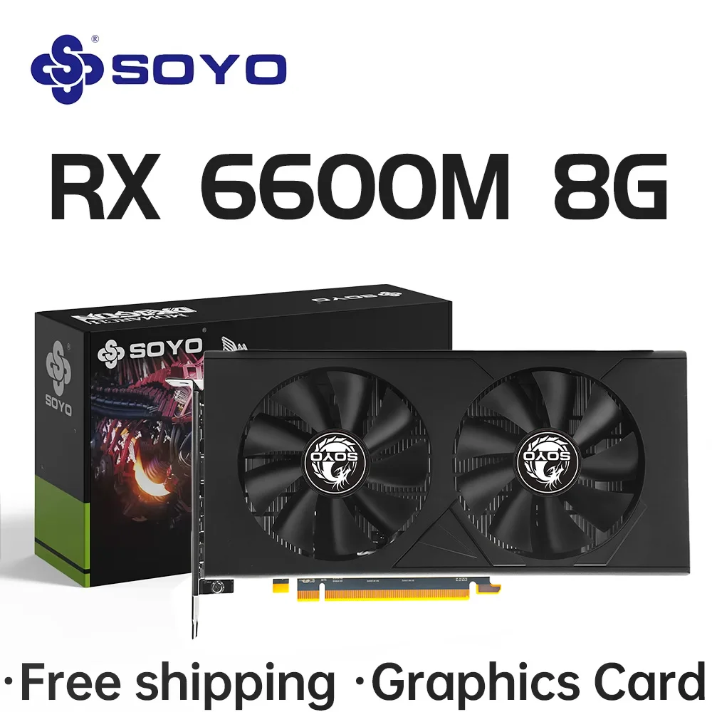RX5700 8GB Gaming Graphics Card GDDR6 Memory 256Bit RX6600M for Desktop ...