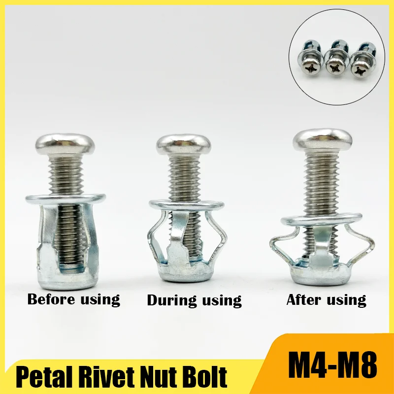 304-Stainless-Steel-Expansion-Clamp-Petal-Rivet-Lock-Jack-Nut-Bolt ...