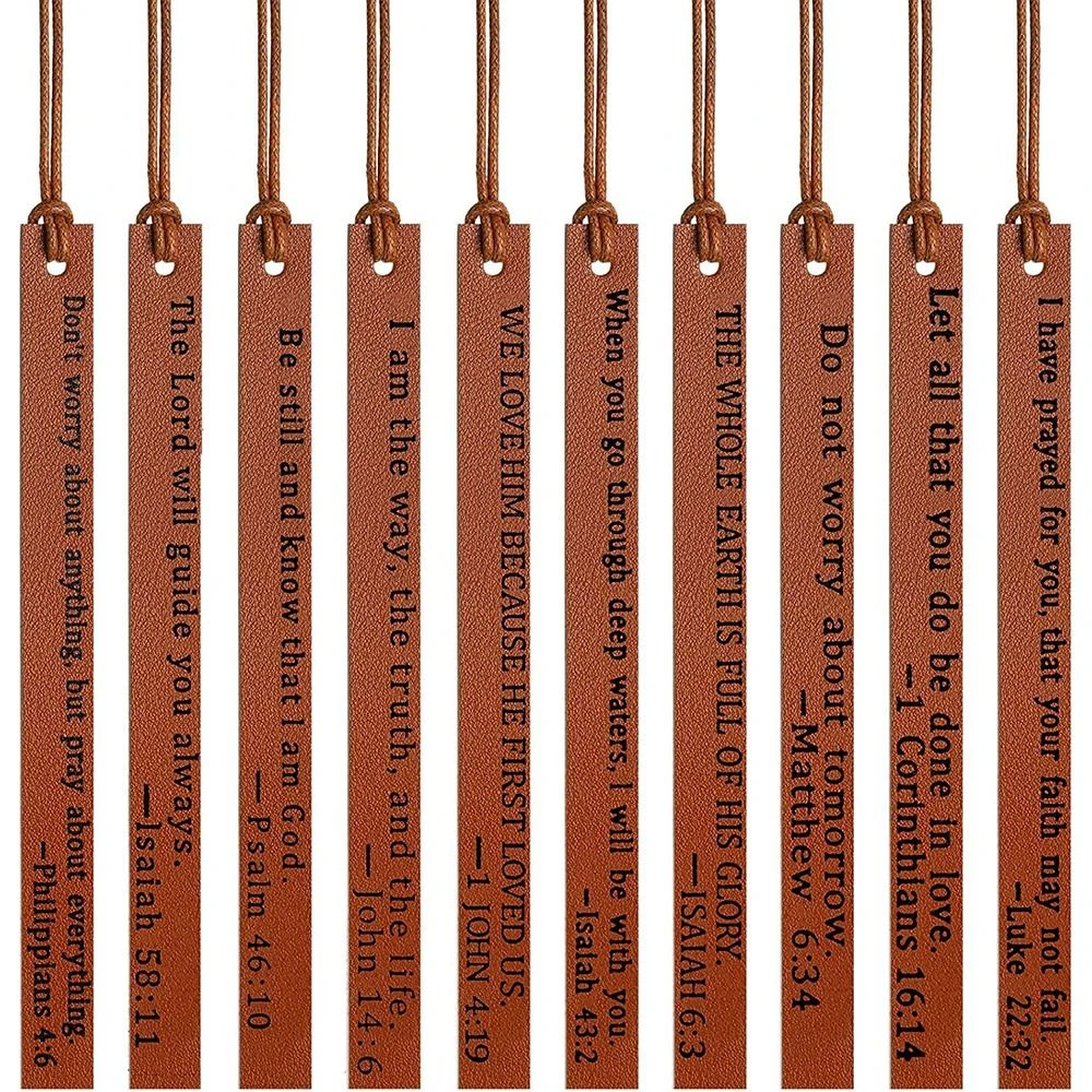 16/12/10/6/4pcs Leather Bible Bookmarks Christian Bookmarks Religious ...