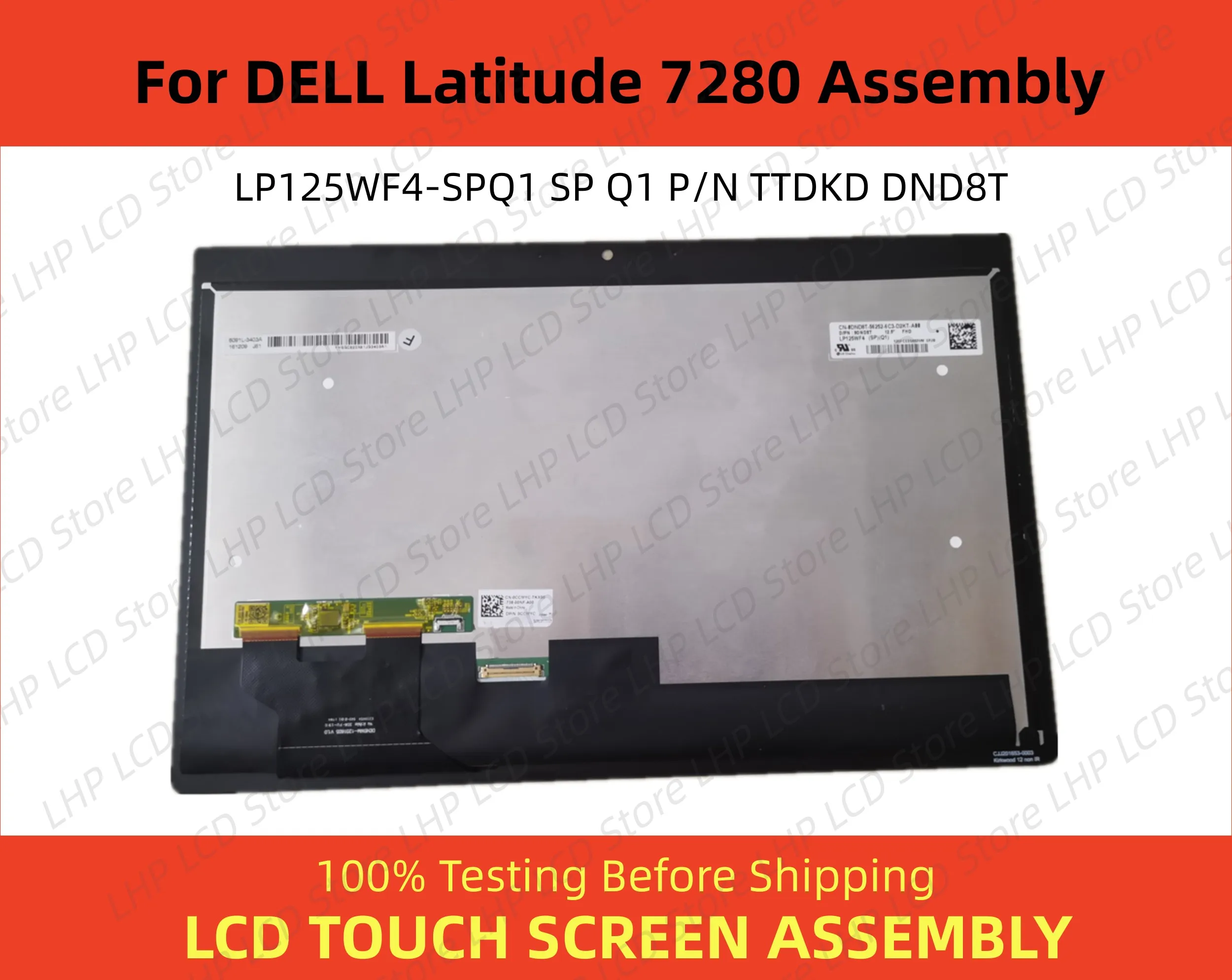 Original-For-DELL-Latitude-7280-FHD-Laptop-LCD-Display-Touch-Screen ...