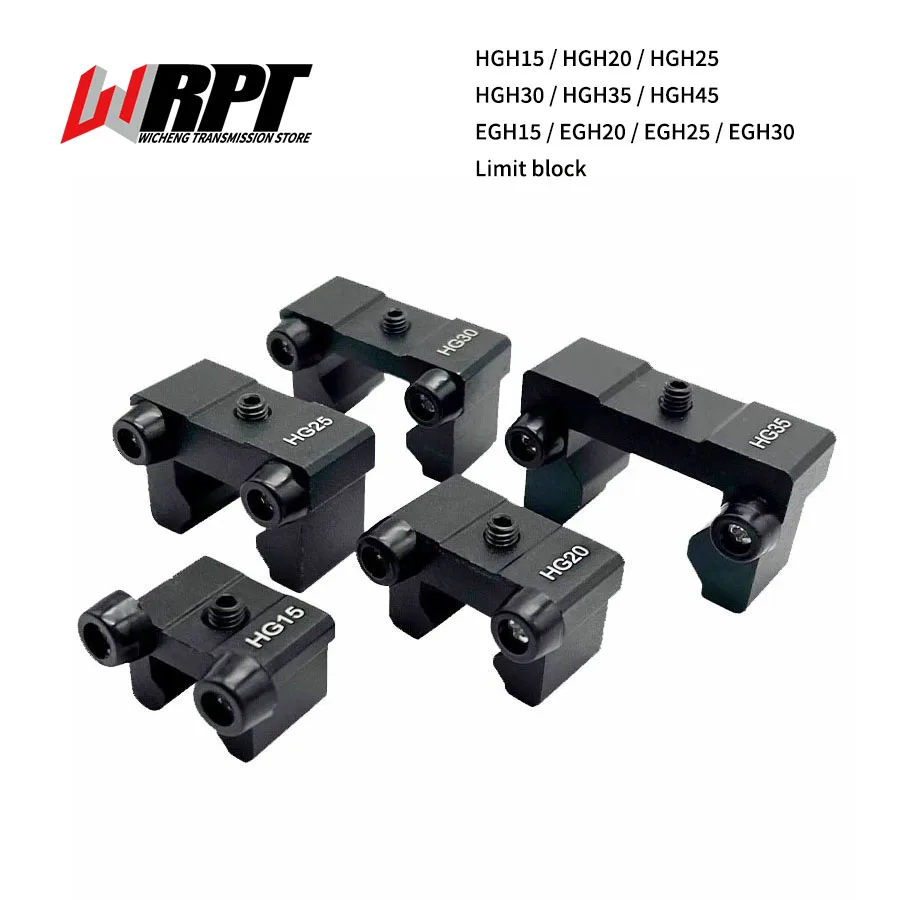Linear-Guide-Rail-Limit-Ring-Precision-Limiter-Slider-Fixed-Block-Stroke-Fixed-Ring-Buffer-Anti ...