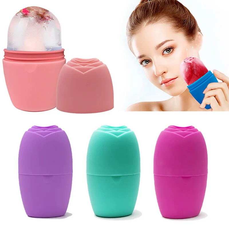Silicone Ice Massage Cups Reusable Icing Cooling Cold Massage Roller ...