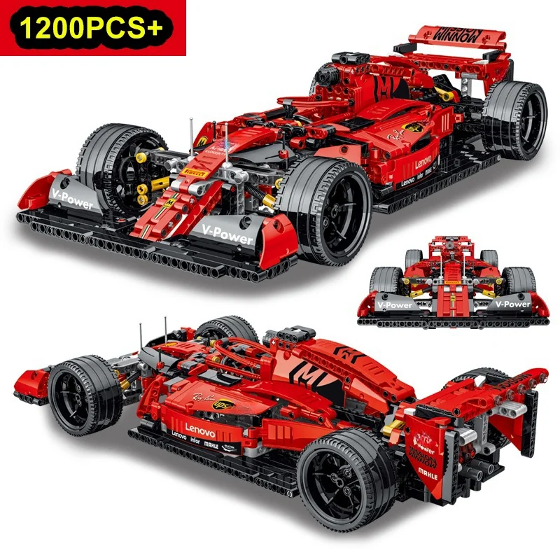 New-Technical-Red-F1-Formula-City-Speed-Racing-Car-Building-Blocks ...