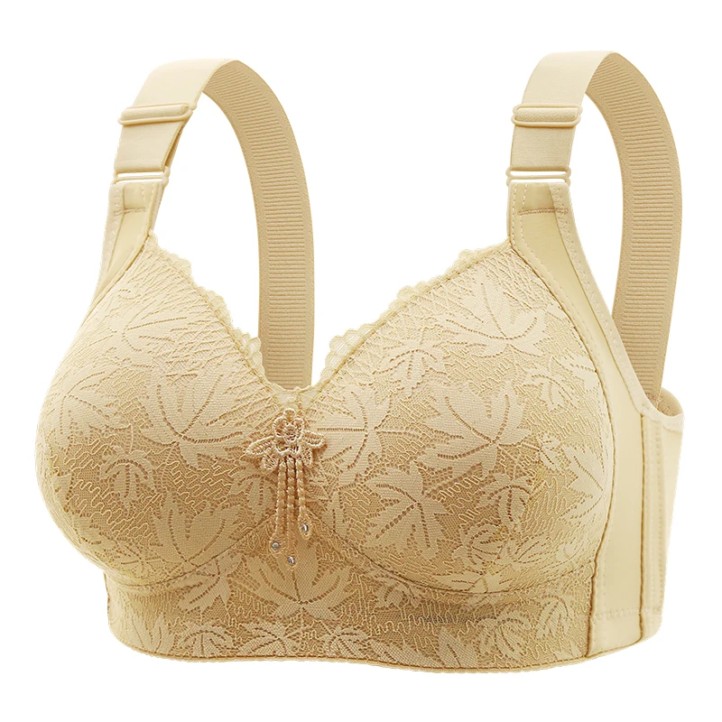 New-Gathering-Anti-sagging-Women-s-Bra-Large-and-Thin-Without-Steel ...