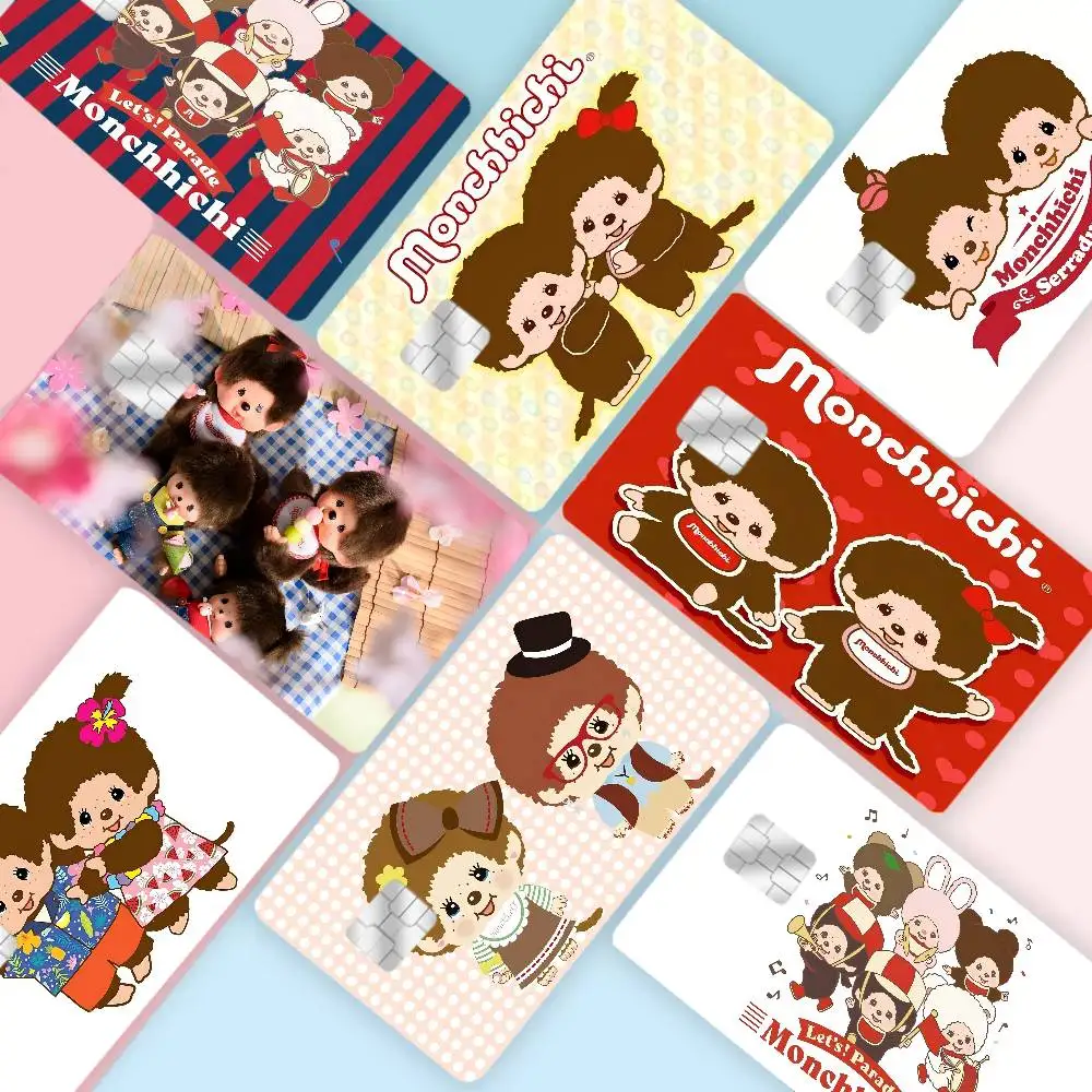 Japanese Cute Doll M-MonchhichiS Credit Card Skin Stickers For Bank ...