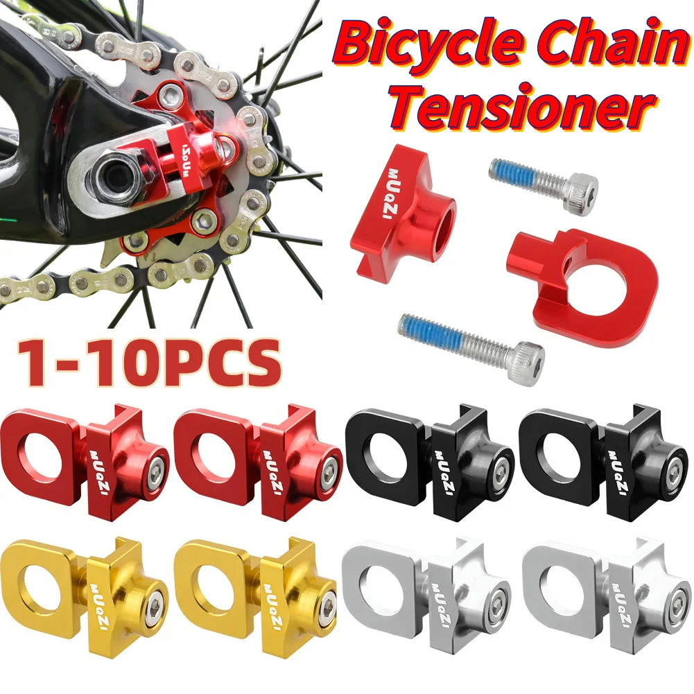 1-10PCS Bicycle Chain Tensioner Bicycle Chain Adjuster Aluminum Alloy ...